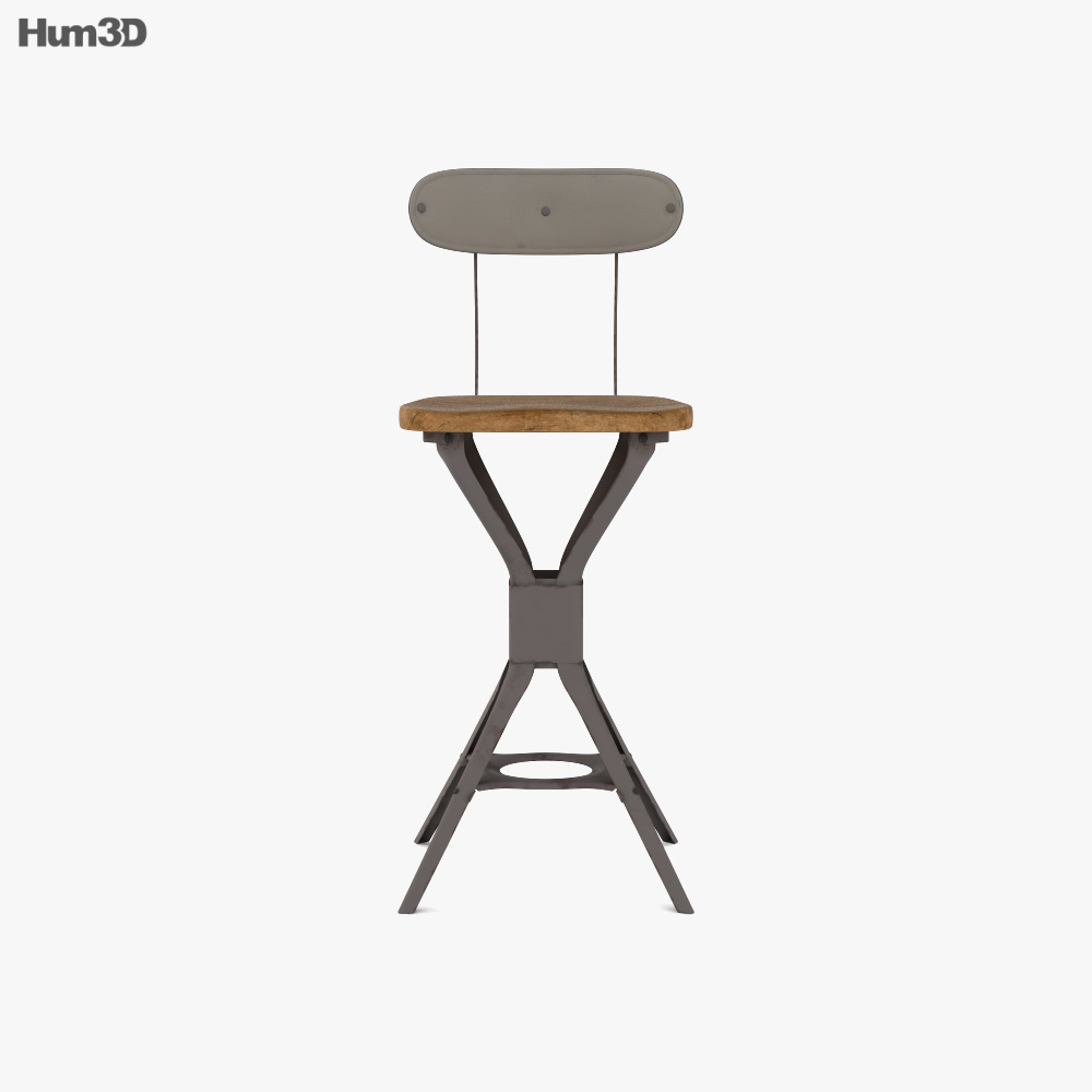 Evertaut Factory Chair 3D model - Download in MAX, OBJ, FBX, C4D