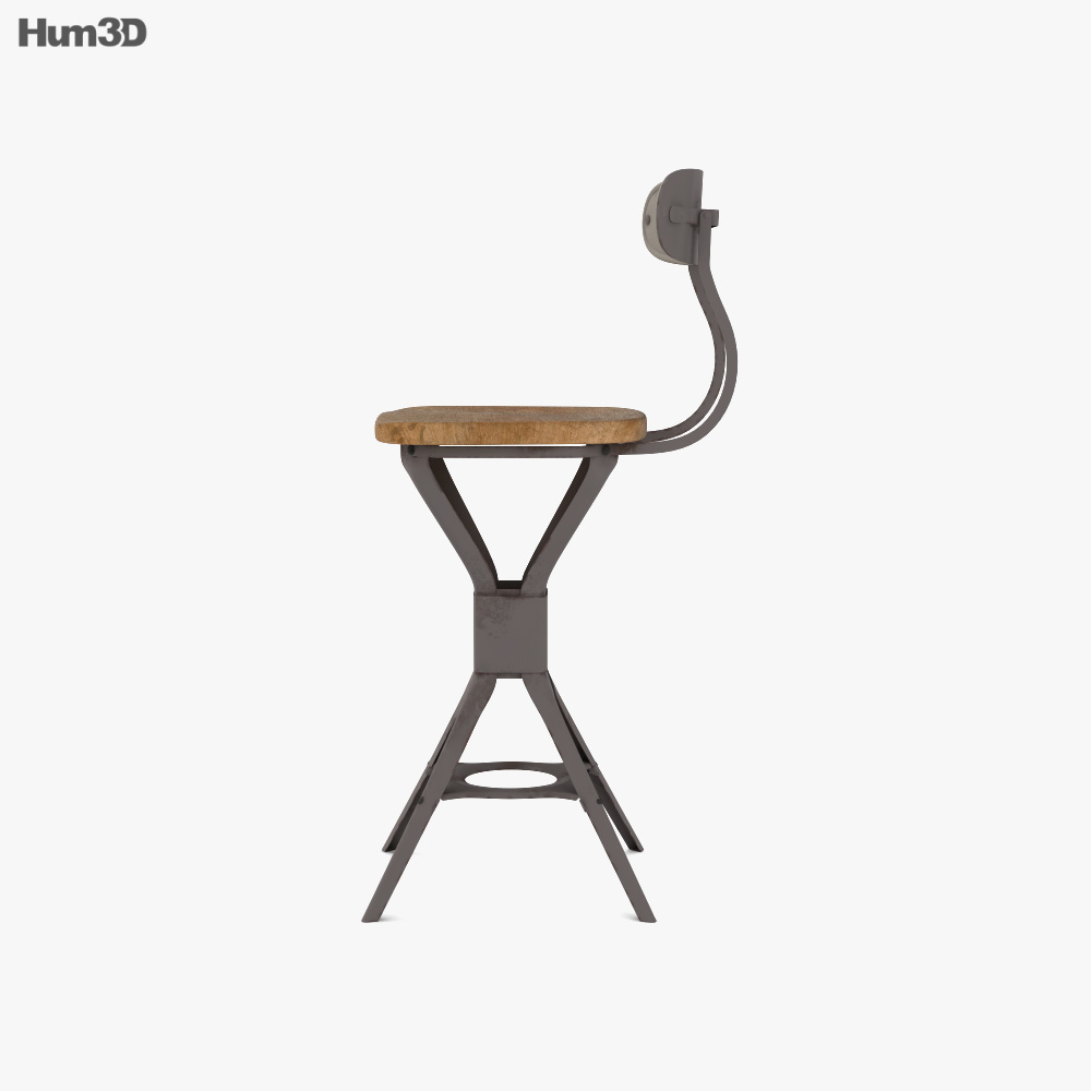 Evertaut Factory Chair 3D model - Download in MAX, OBJ, FBX, C4D