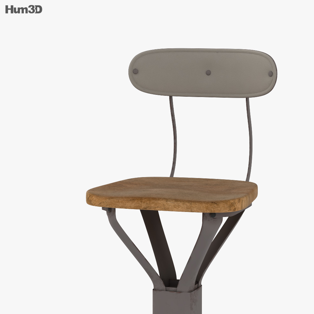 Evertaut Factory Chair 3D model - Download in MAX, OBJ, FBX, C4D