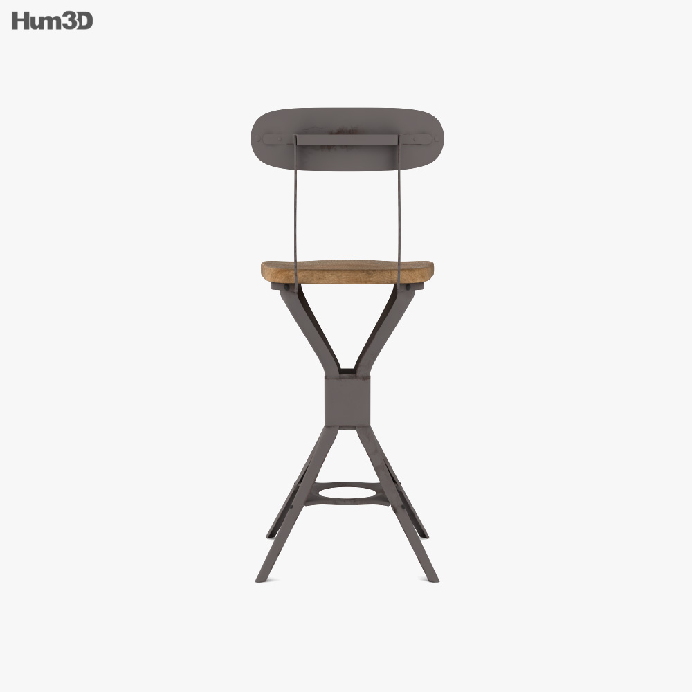 Evertaut Factory Chair 3D model - Download in MAX, OBJ, FBX, C4D
