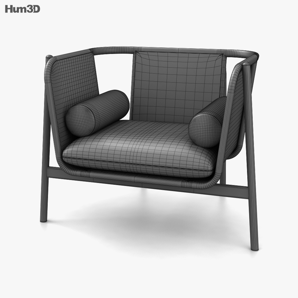 Hem Lounge chair 3D model - Download in MAX, OBJ, FBX, C4D