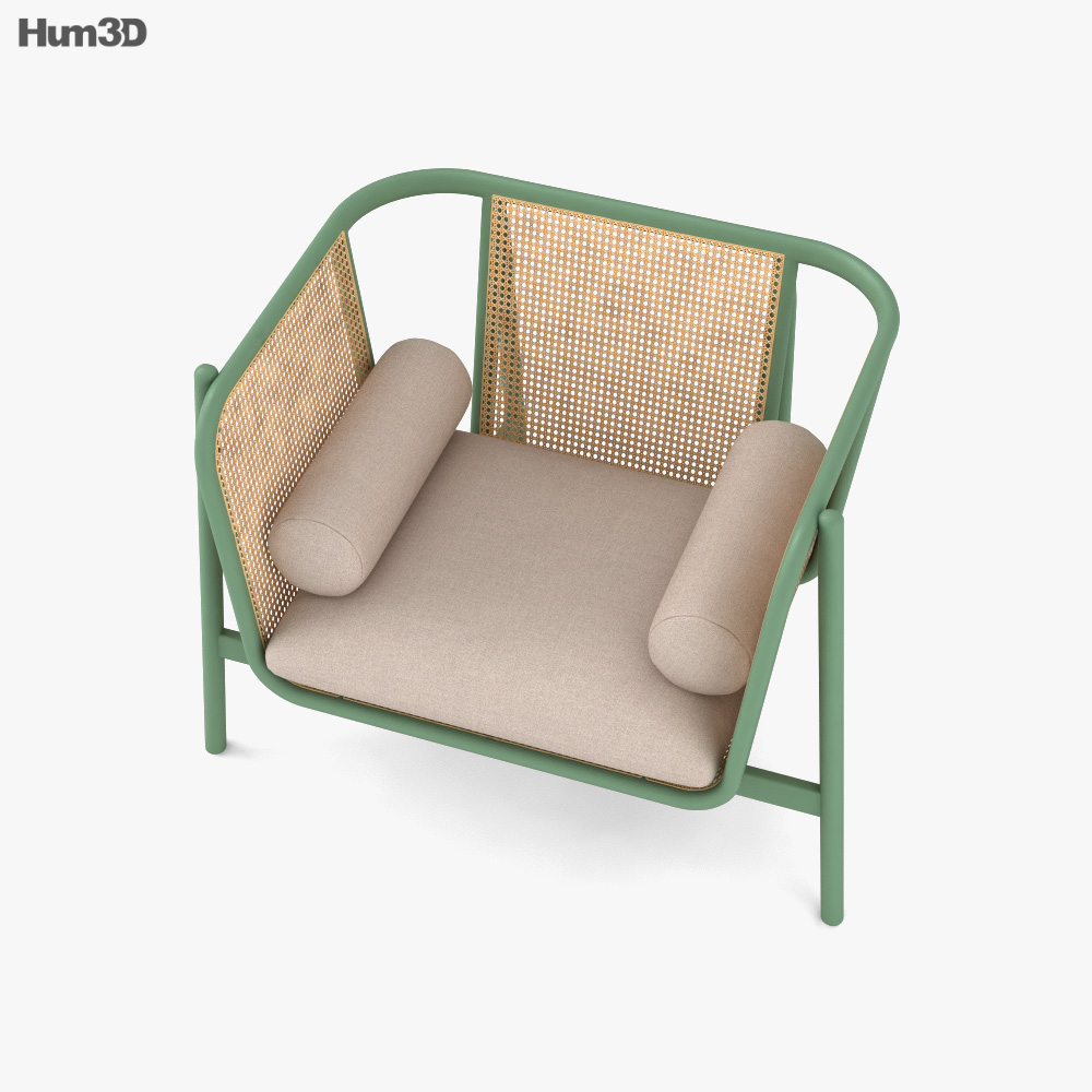 Hem Lounge chair 3D model - Download in MAX, OBJ, FBX, C4D