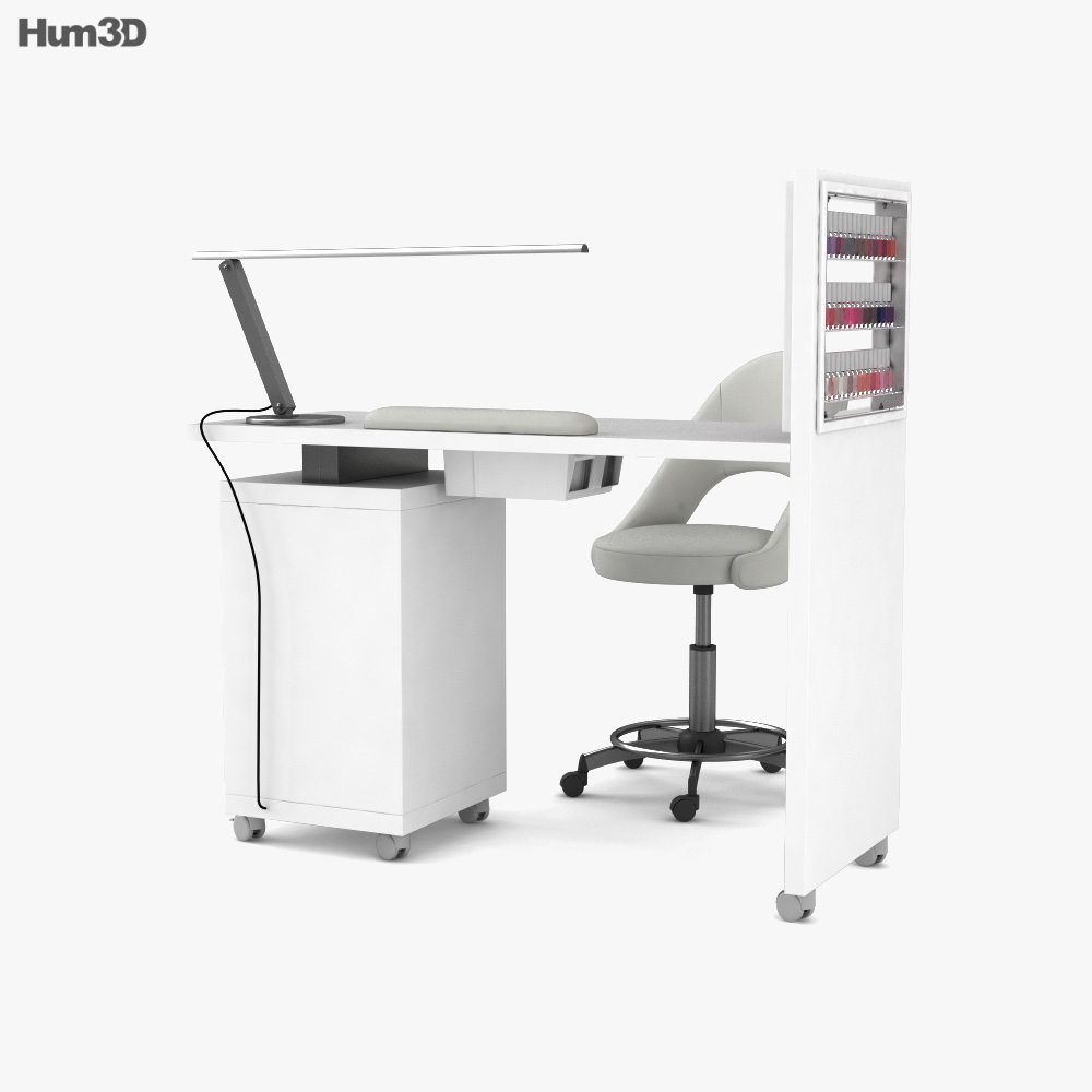 Manicure table 3D model - Download in MAX, OBJ, FBX, C4D