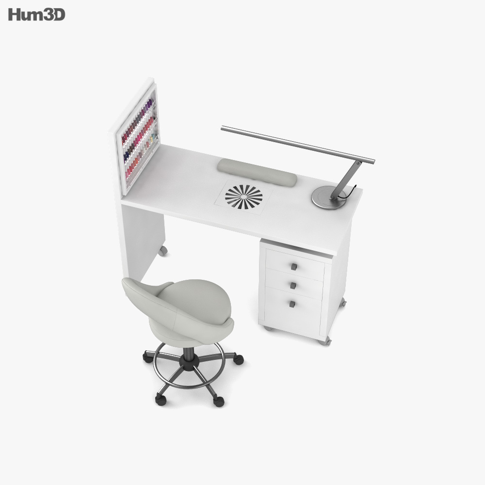 Manicure table 3D model - Download in MAX, OBJ, FBX, C4D