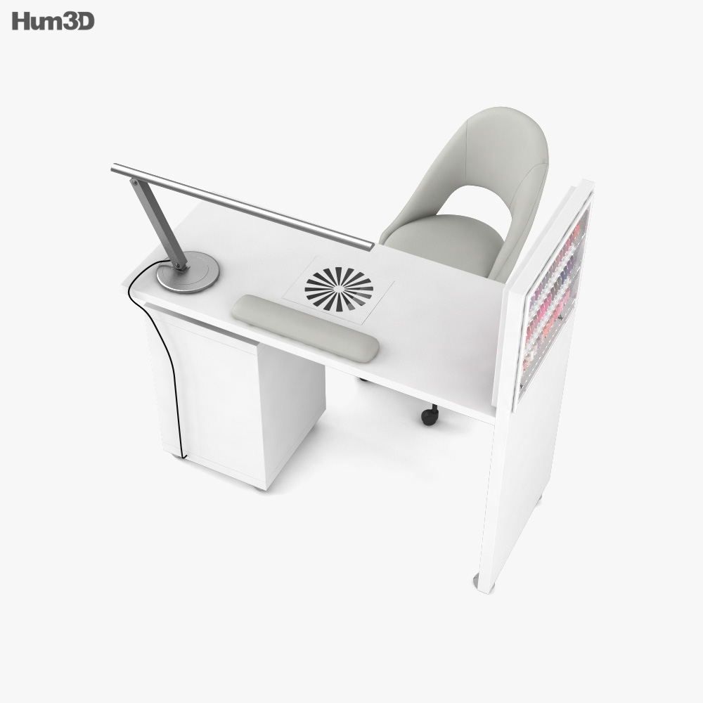 Manicure table 3D model - Download in MAX, OBJ, FBX, C4D