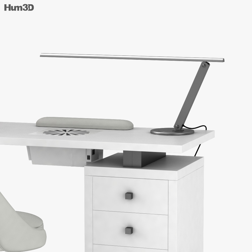 Manicure table 3D model - Download in MAX, OBJ, FBX, C4D