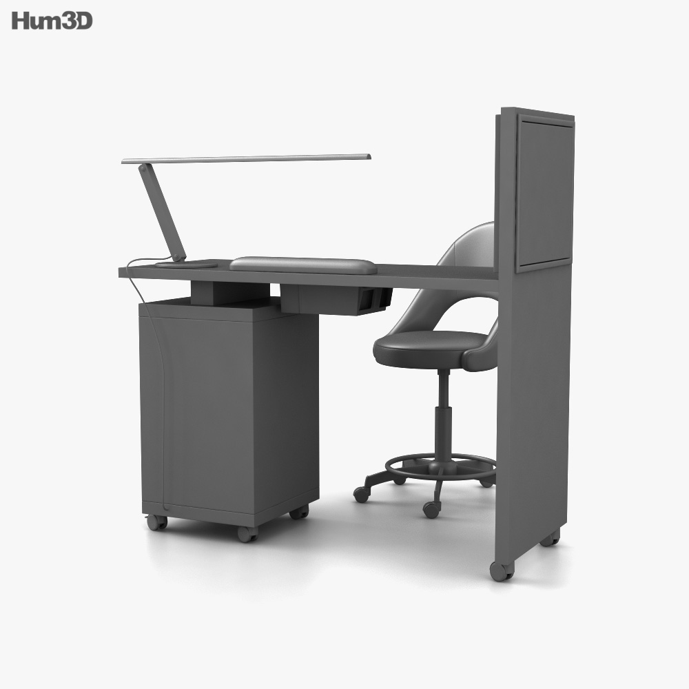 Manicure table 3D model - Download in MAX, OBJ, FBX, C4D