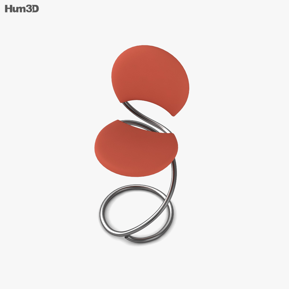 Poul Henningsen Snake Chair 3D model - Download in MAX, OBJ, FBX, C4D