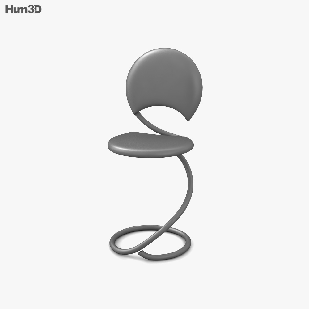 Poul Henningsen Snake Chair 3D model - Download in MAX, OBJ, FBX, C4D