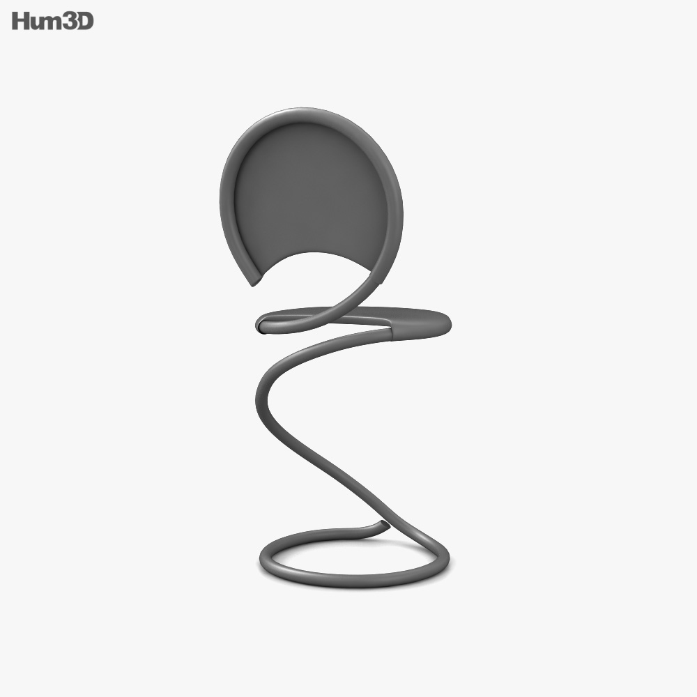 Poul Henningsen Snake Chair 3D model - Download in MAX, OBJ, FBX, C4D