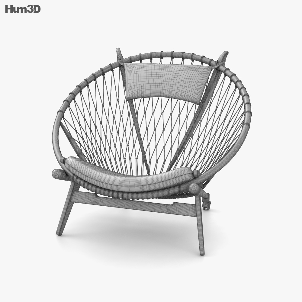 PP130 Circle chair 3D model - Download in MAX, OBJ, FBX, C4D