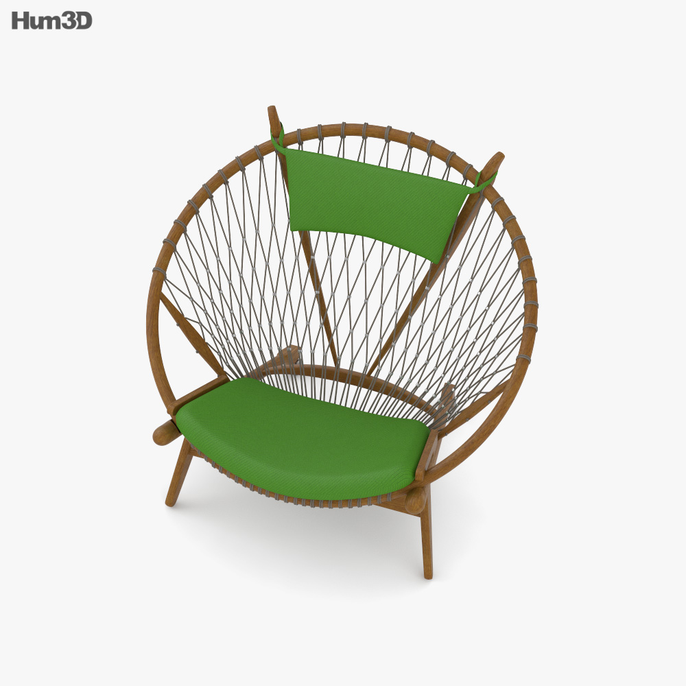 PP130 Circle chair 3D model - Download in MAX, OBJ, FBX, C4D