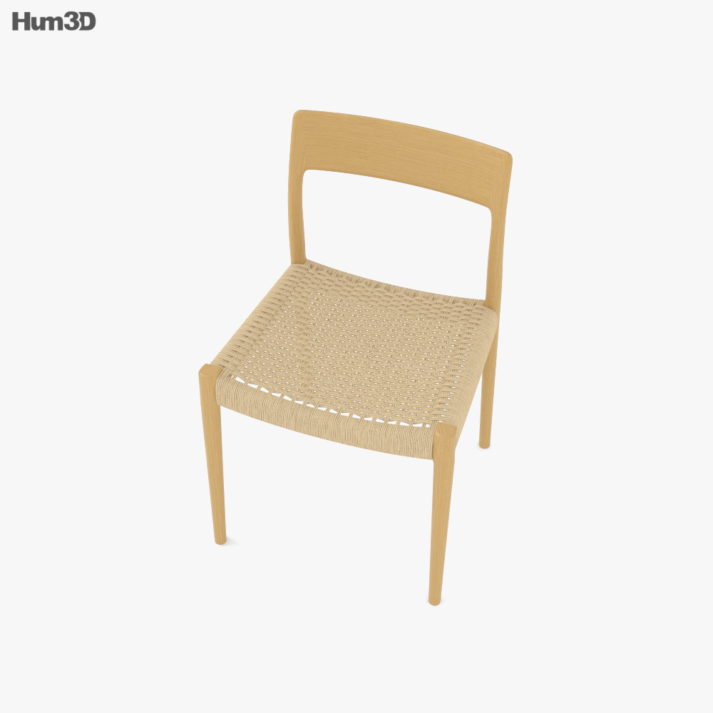 Moller Model 77 Chair 3D model - Download in MAX, OBJ, FBX, C4D