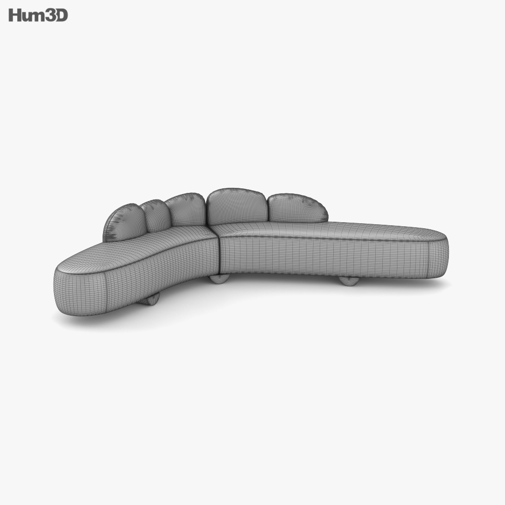 Fitzroy Sofa 3D model - Download in MAX, OBJ, FBX, C4D