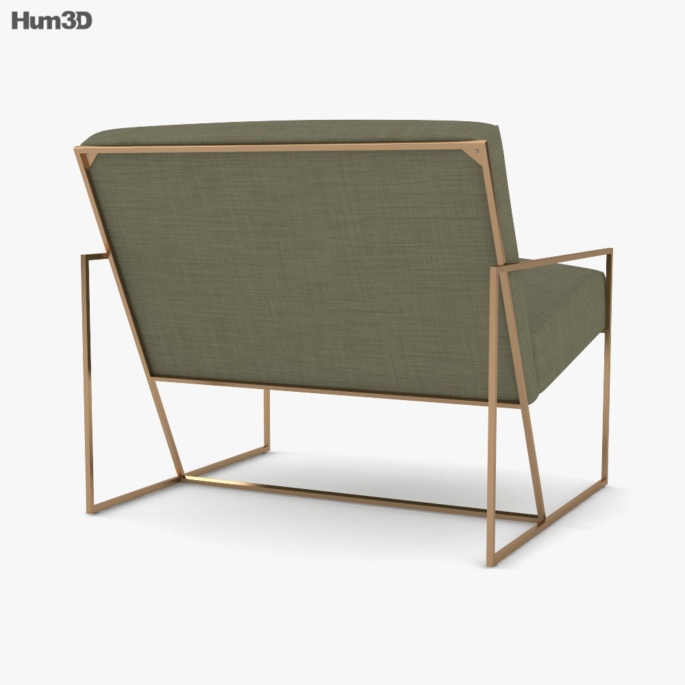 Thin Frame Lounge chair 3D model - Download in MAX, OBJ, FBX, C4D