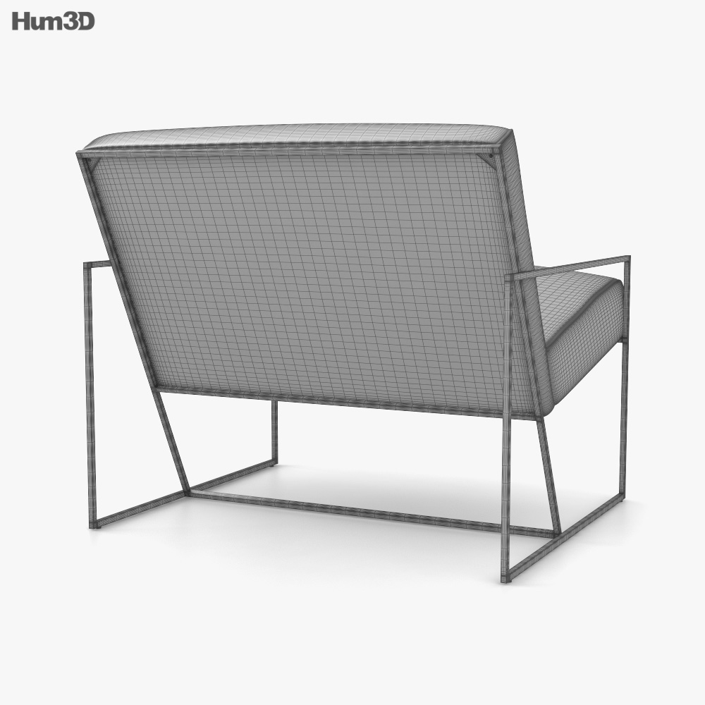 Thin Frame Lounge chair 3D model - Download in MAX, OBJ, FBX, C4D