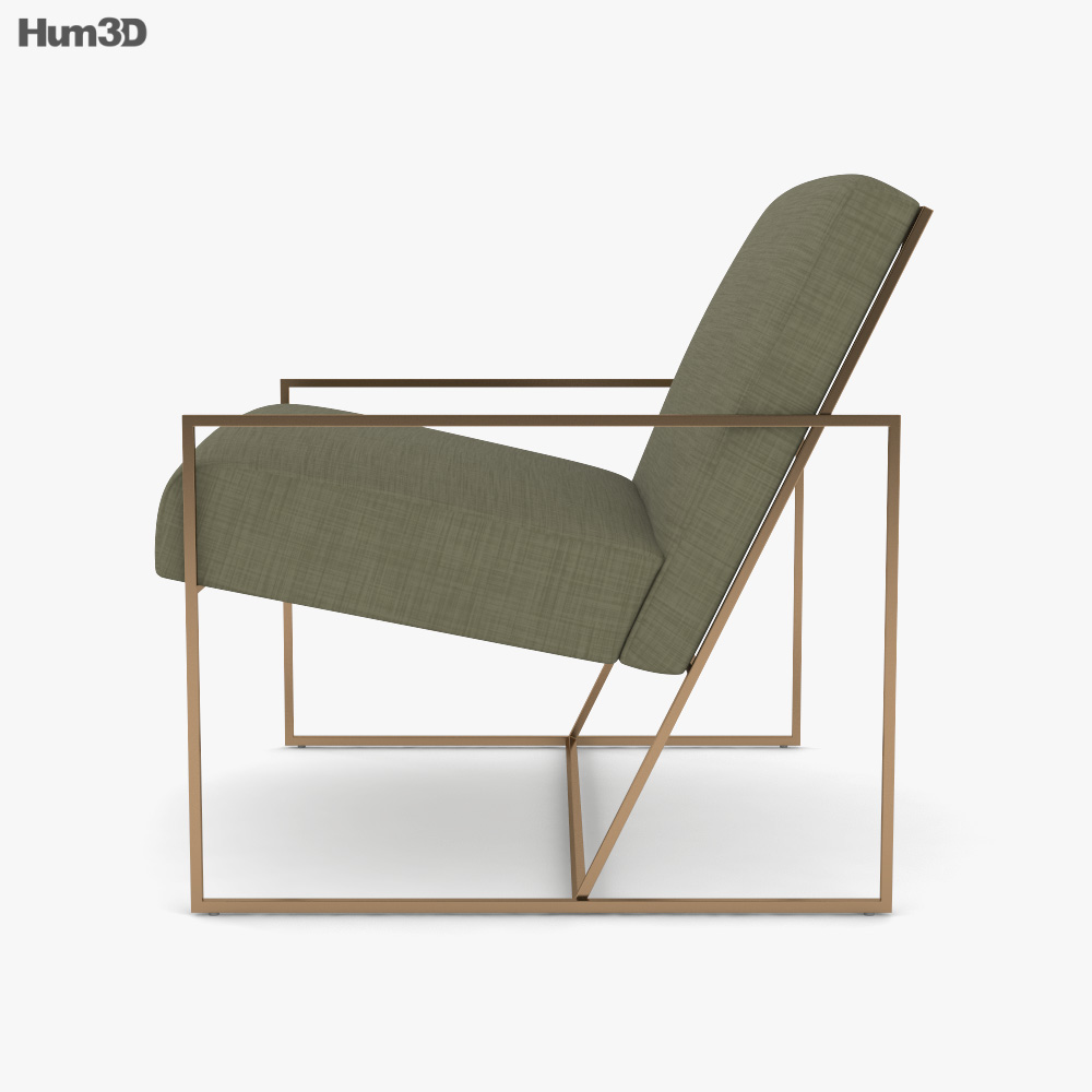 Thin Frame Lounge chair 3D model - Download in MAX, OBJ, FBX, C4D