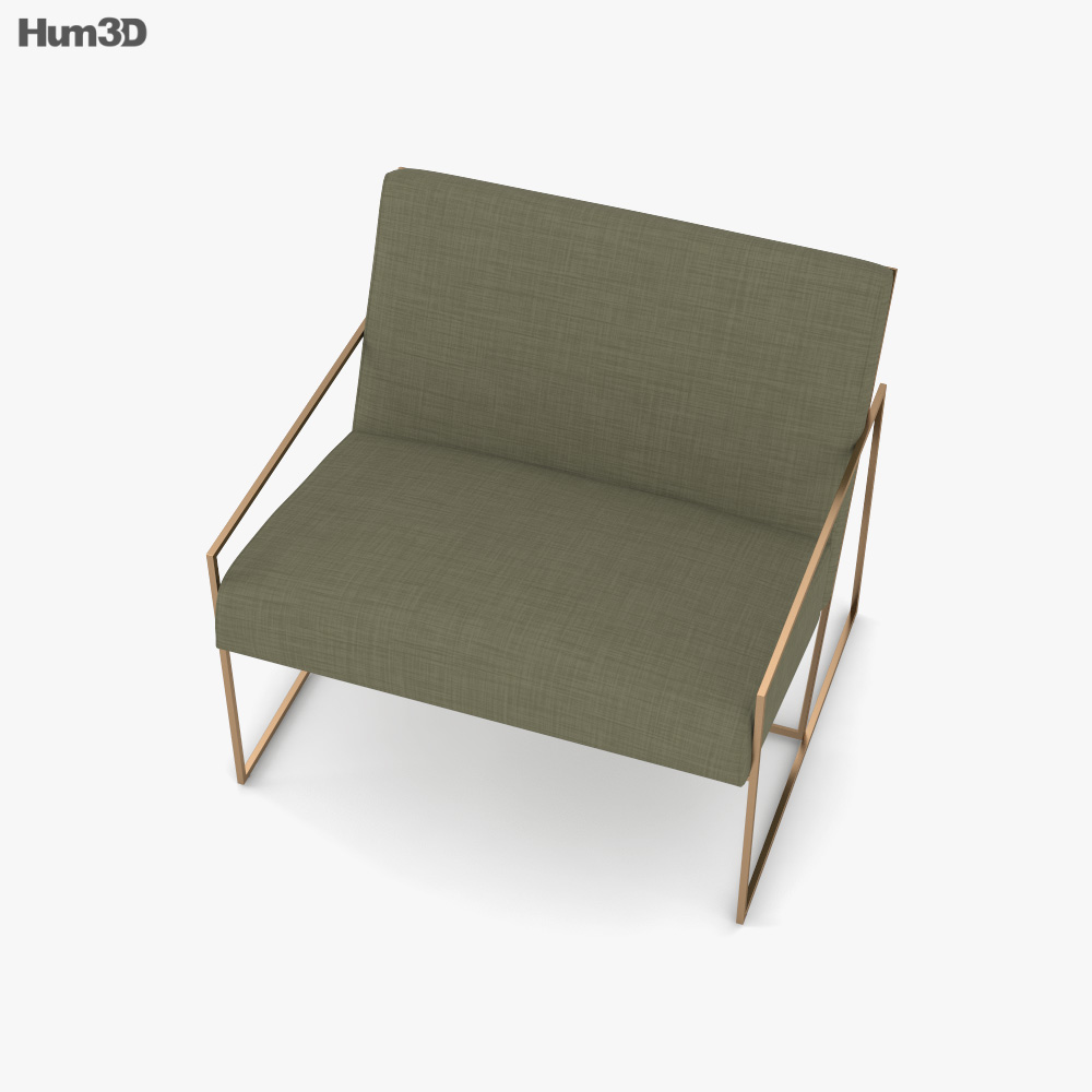 Thin Frame Lounge chair 3D model - Download in MAX, OBJ, FBX, C4D
