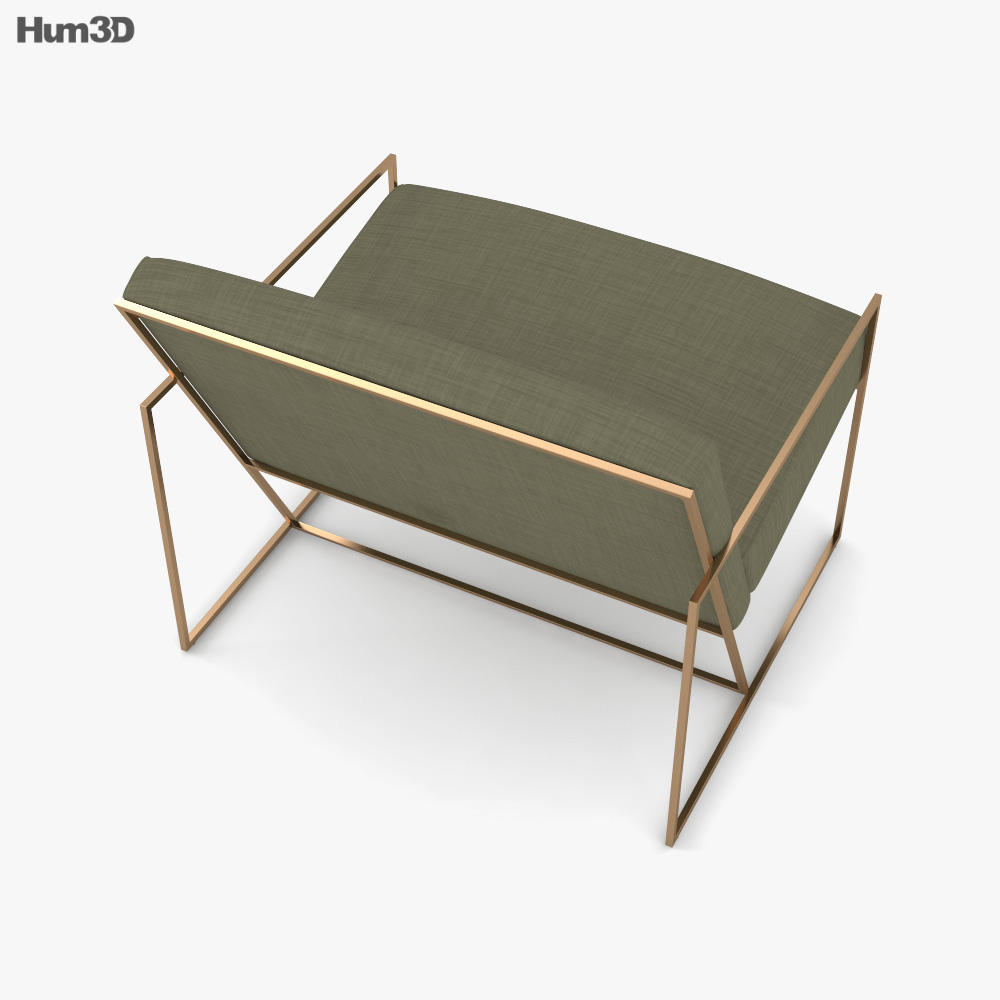 Thin Frame Lounge chair 3D model - Download in MAX, OBJ, FBX, C4D