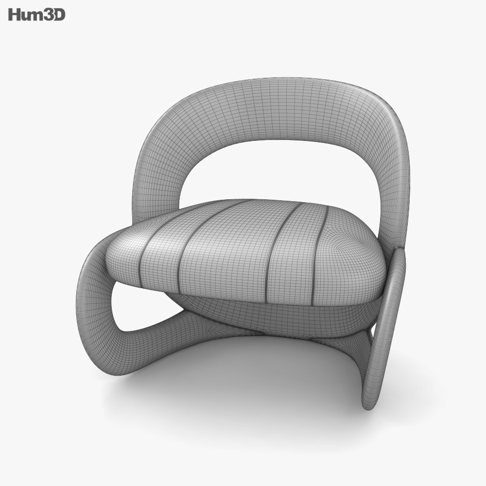 Cornelio Cappellini Penelope Armchair 3D model - Download in MAX, OBJ ...