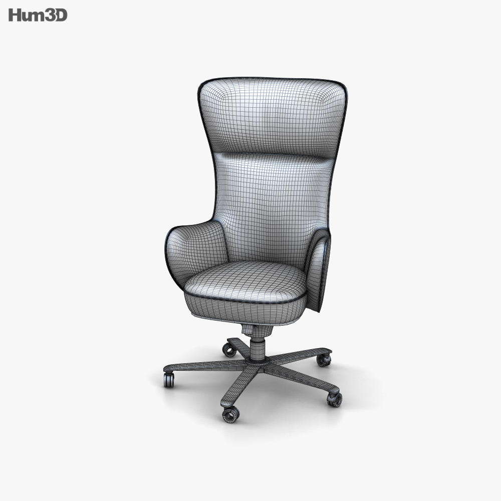 Giorgetti Genius Armchair 3D model - Download in MAX, OBJ, FBX, C4D