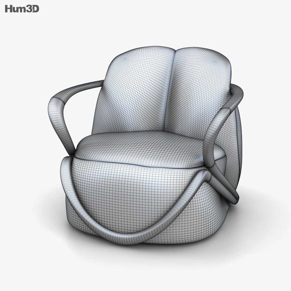 Giorgetti Hug Armchair 3D model - Download in MAX, OBJ, FBX, C4D