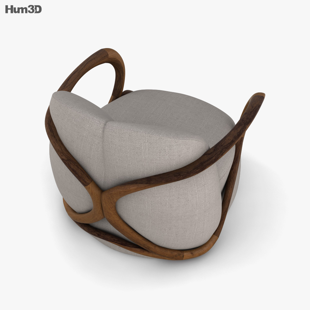 Giorgetti Hug Armchair 3D model - Download in MAX, OBJ, FBX, C4D