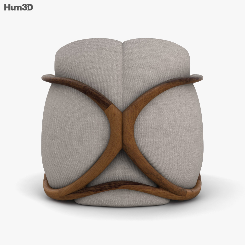 Giorgetti Hug Armchair 3D model - Download in MAX, OBJ, FBX, C4D