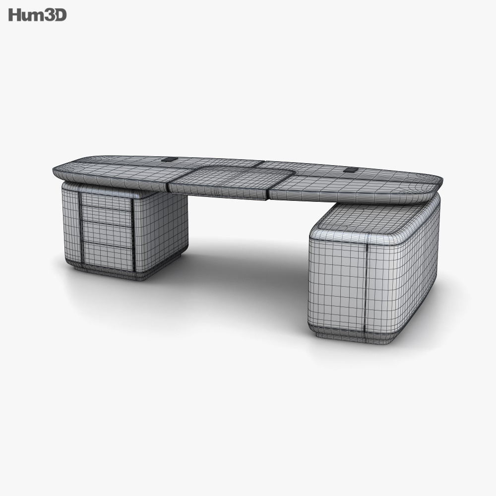 Giorgetti Tycoon Table 3D model - Download in MAX, OBJ, FBX, C4D