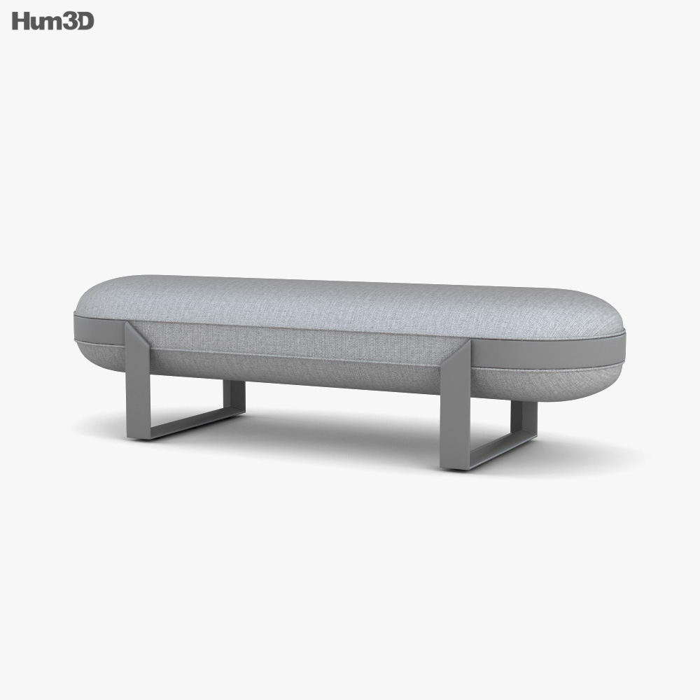 Giorgetti Shirley Bench 3D model - Download in MAX, OBJ, FBX, C4D