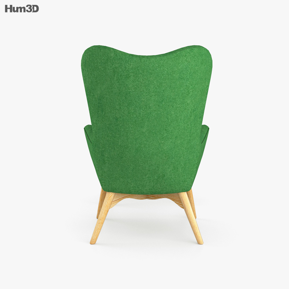 Grant Featherston R160 Contour Armchair 3D model - Download in MAX, OBJ ...