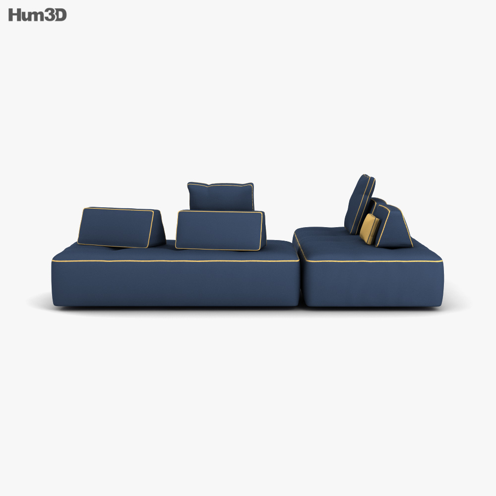 Gruppo Fox Levante Sofa 3D model - Download in MAX, OBJ, FBX, C4D