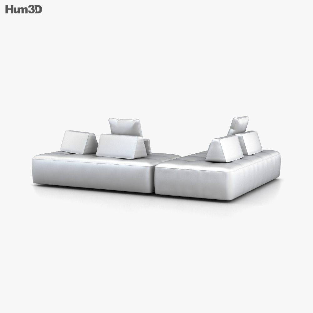Gruppo Fox Levante Sofa 3D model - Download in MAX, OBJ, FBX, C4D