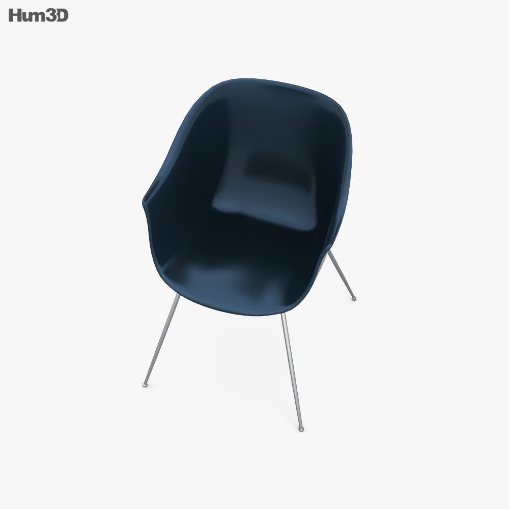 Gubi Bat Dining chair 3D model - Download in MAX, OBJ, FBX, C4D