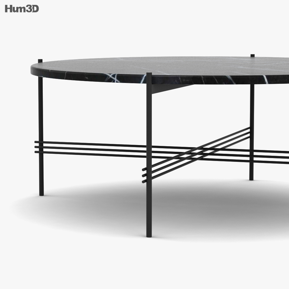 Gubi TS Coffee table 3D model - Download in MAX, OBJ, FBX, C4D