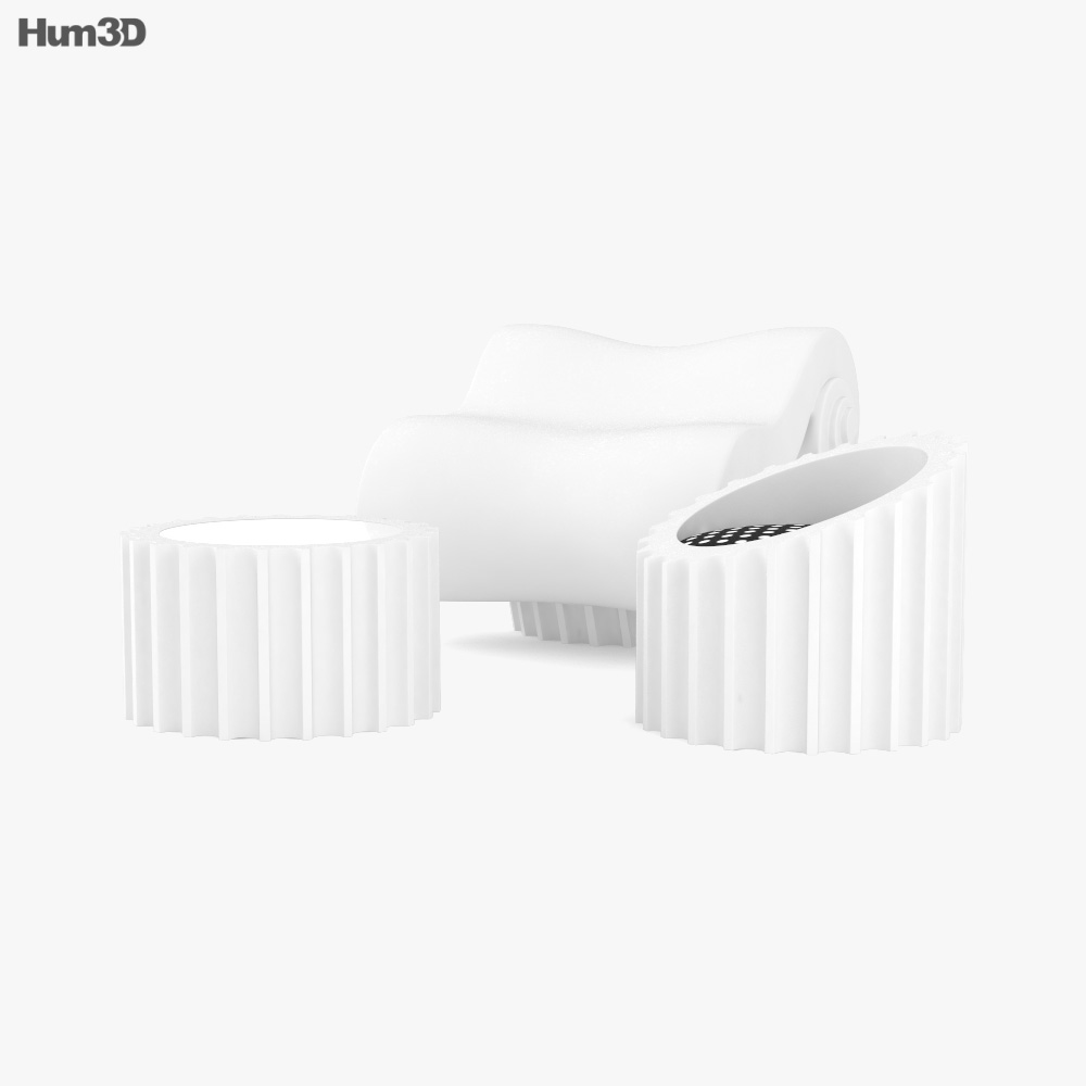 Gufram Capitello Chair 3D model - Download in MAX, OBJ, FBX, C4D