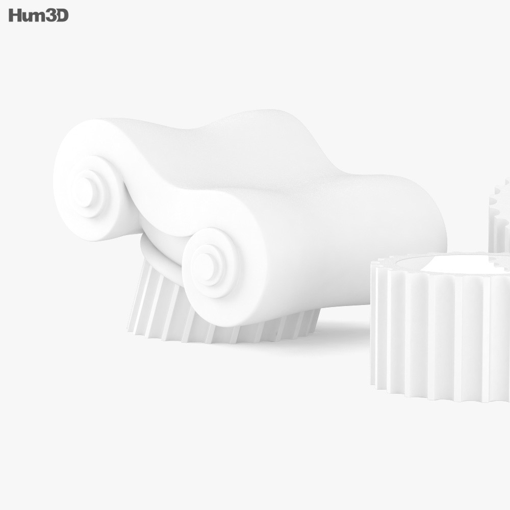 Gufram Capitello Chair 3D model - Download in MAX, OBJ, FBX, C4D