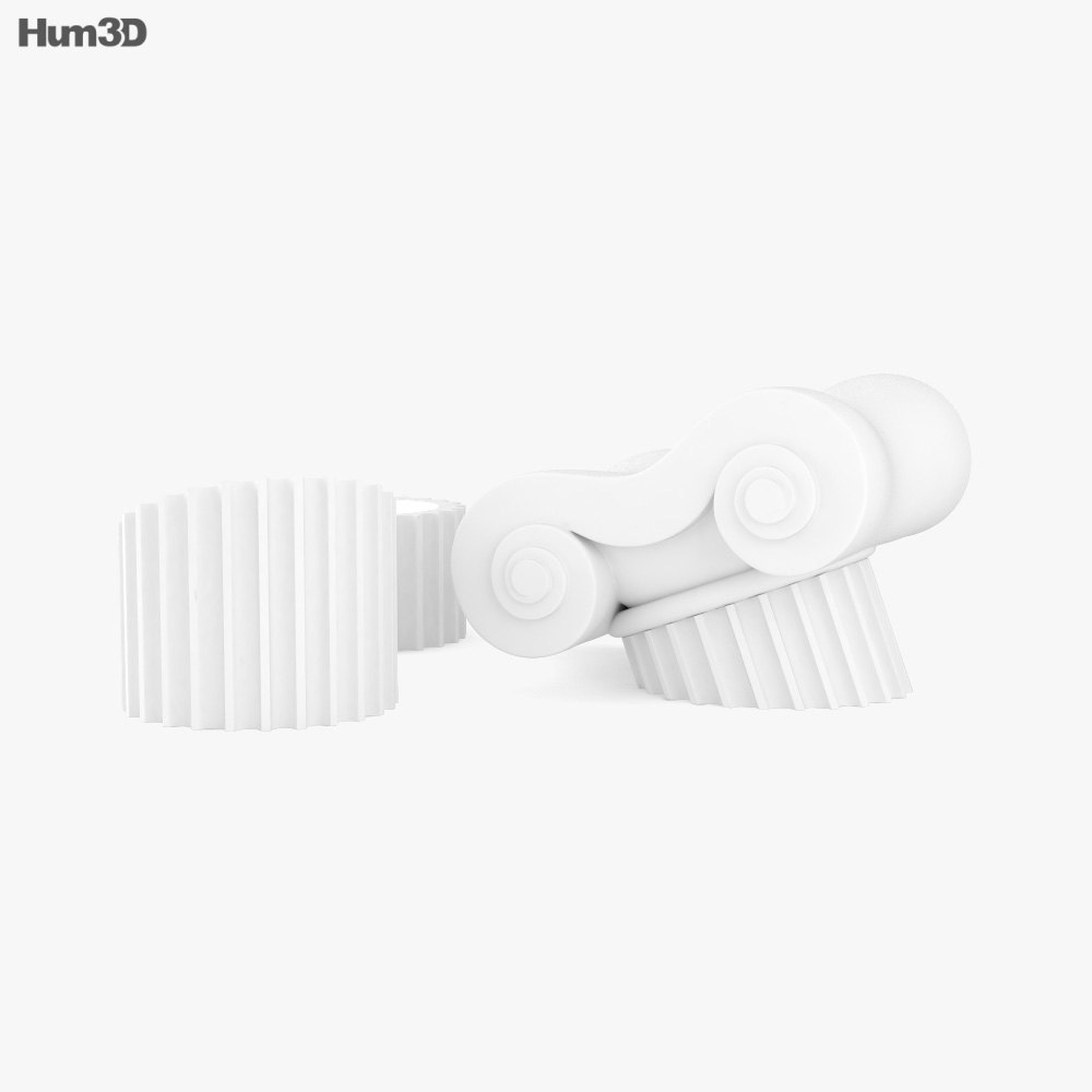 Gufram Capitello Chair 3D model - Download in MAX, OBJ, FBX, C4D