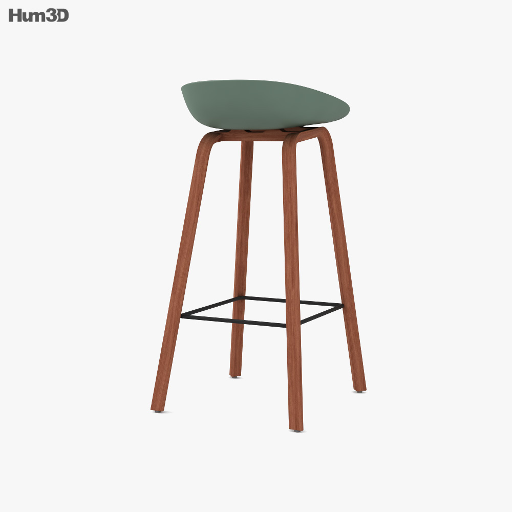 Hay AAS 32 Bar stool 3D model - Download in MAX, OBJ, FBX, C4D