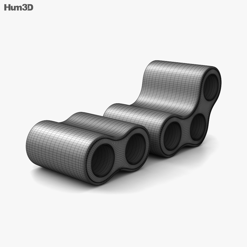 Hay Round One Chair 3D model - Download in MAX, OBJ, FBX, C4D