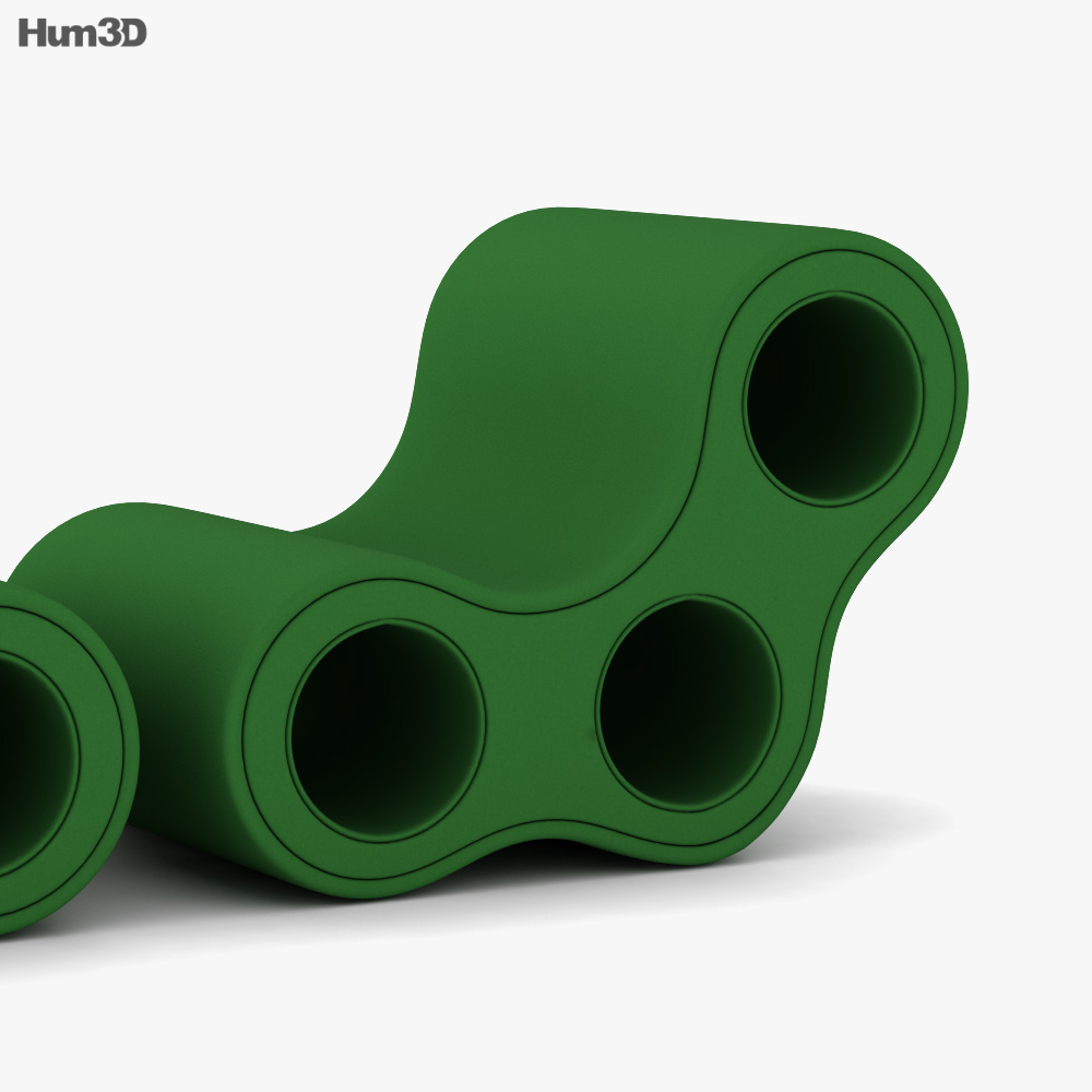 Hay Round One Chair 3D model - Download in MAX, OBJ, FBX, C4D