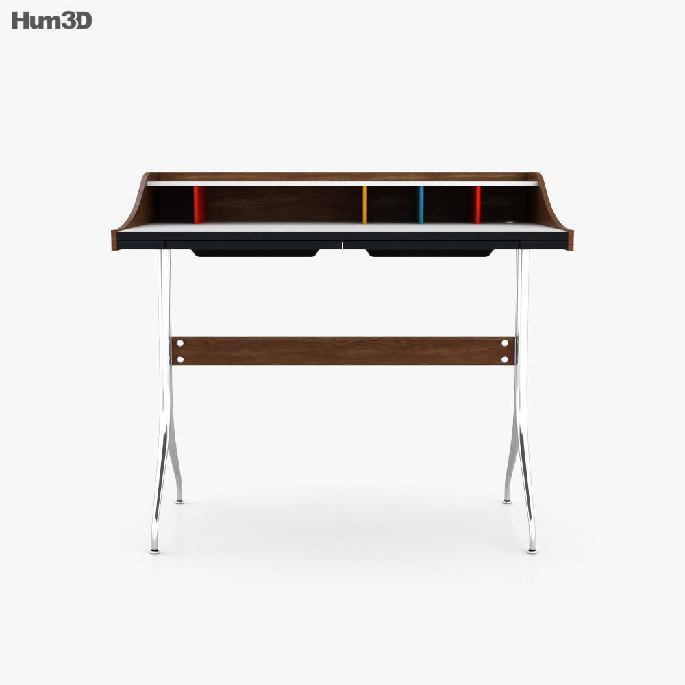Herman Miller Nelson Swag Leg Desk 3D model - Download in MAX, OBJ, FBX ...