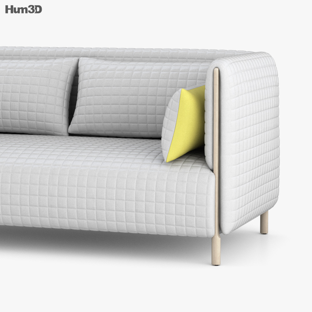 Herman Miller ColourForm Sofa 3D model - Download in MAX, OBJ, FBX, C4D