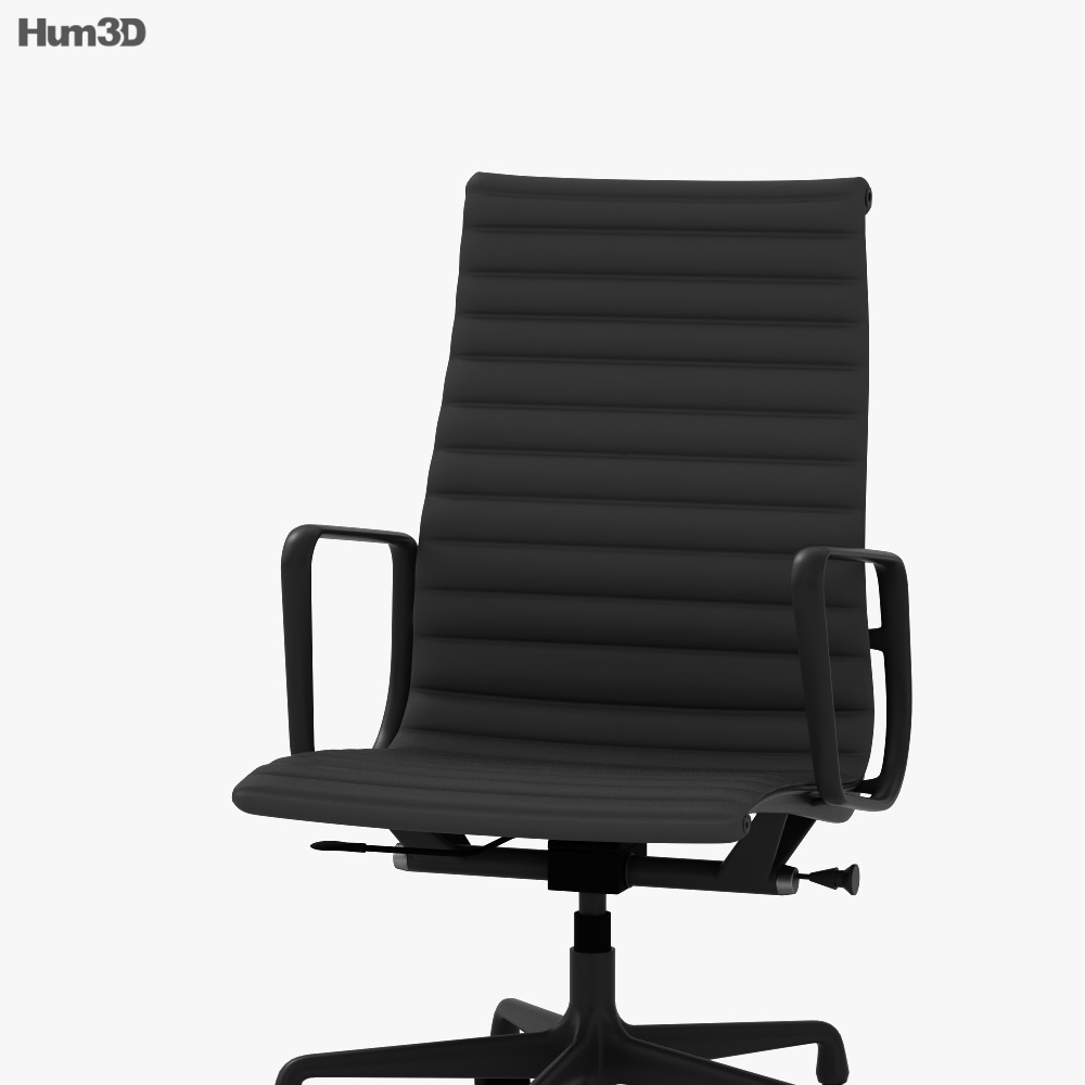 Herman Miller Eames Aluminum Group Armchair 3D model - Download in MAX ...