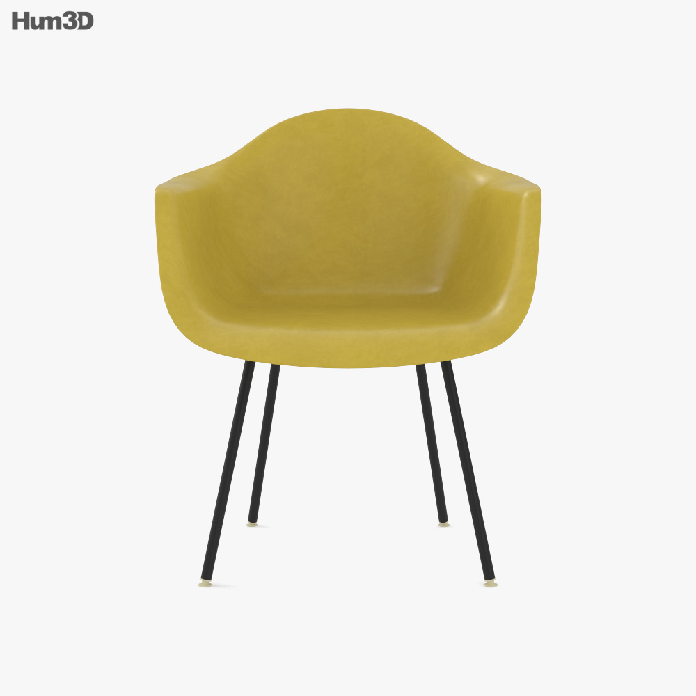 Herman Miller Mustard Chair 3D model - Download in MAX, OBJ, FBX, C4D