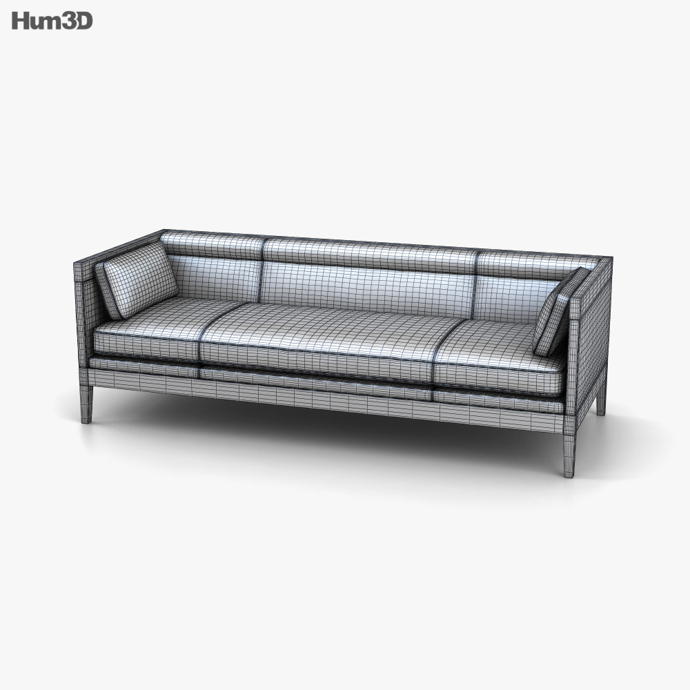 Holly Hunt Hadley Hall Sofa 3D model - Download in MAX, OBJ, FBX, C4D
