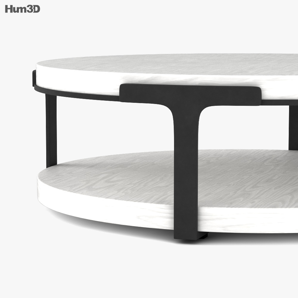 Holly Hunt Tudor Cocktail table 3D model - Download in MAX, OBJ, FBX, C4D