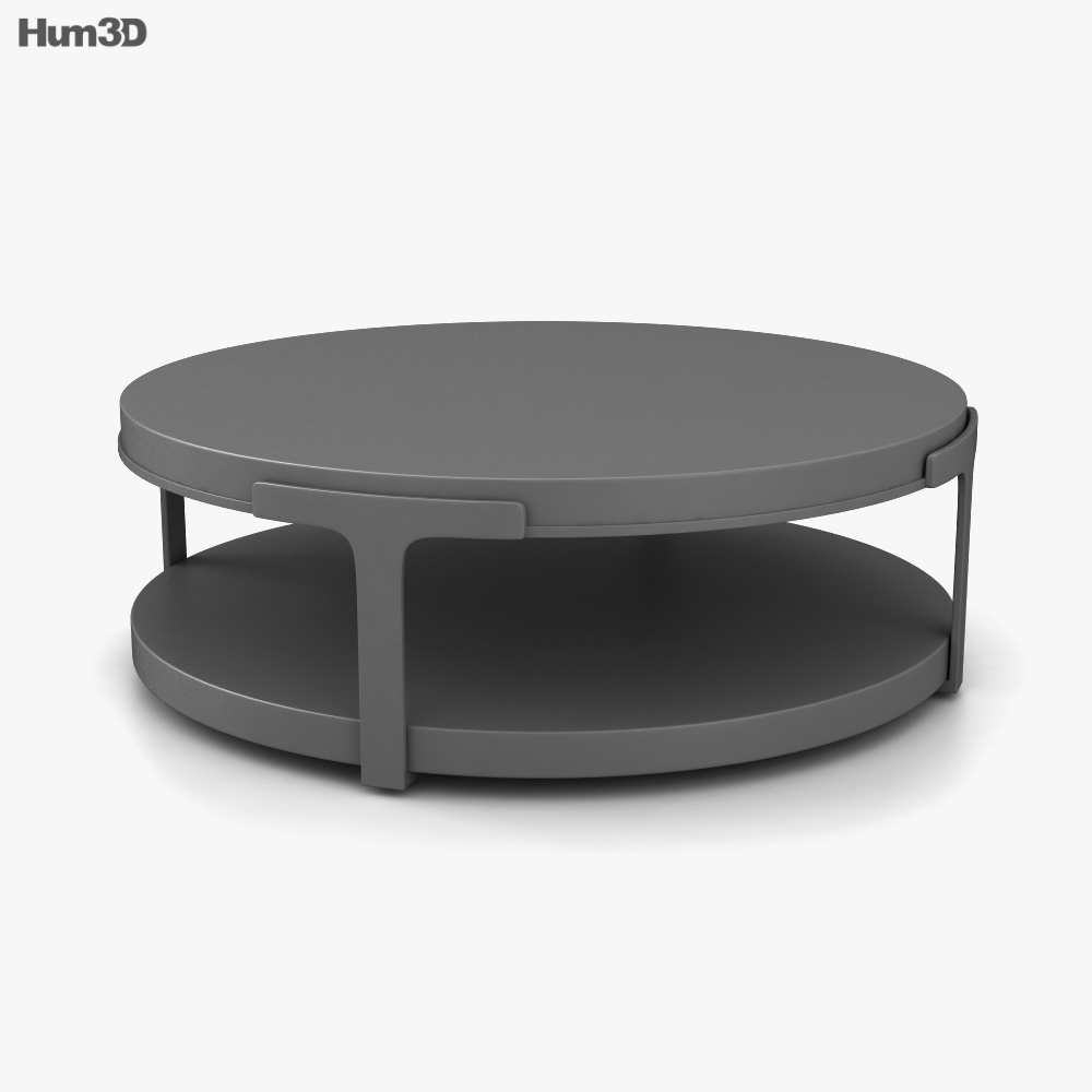 Holly Hunt Tudor Cocktail table 3D model - Download in MAX, OBJ, FBX, C4D