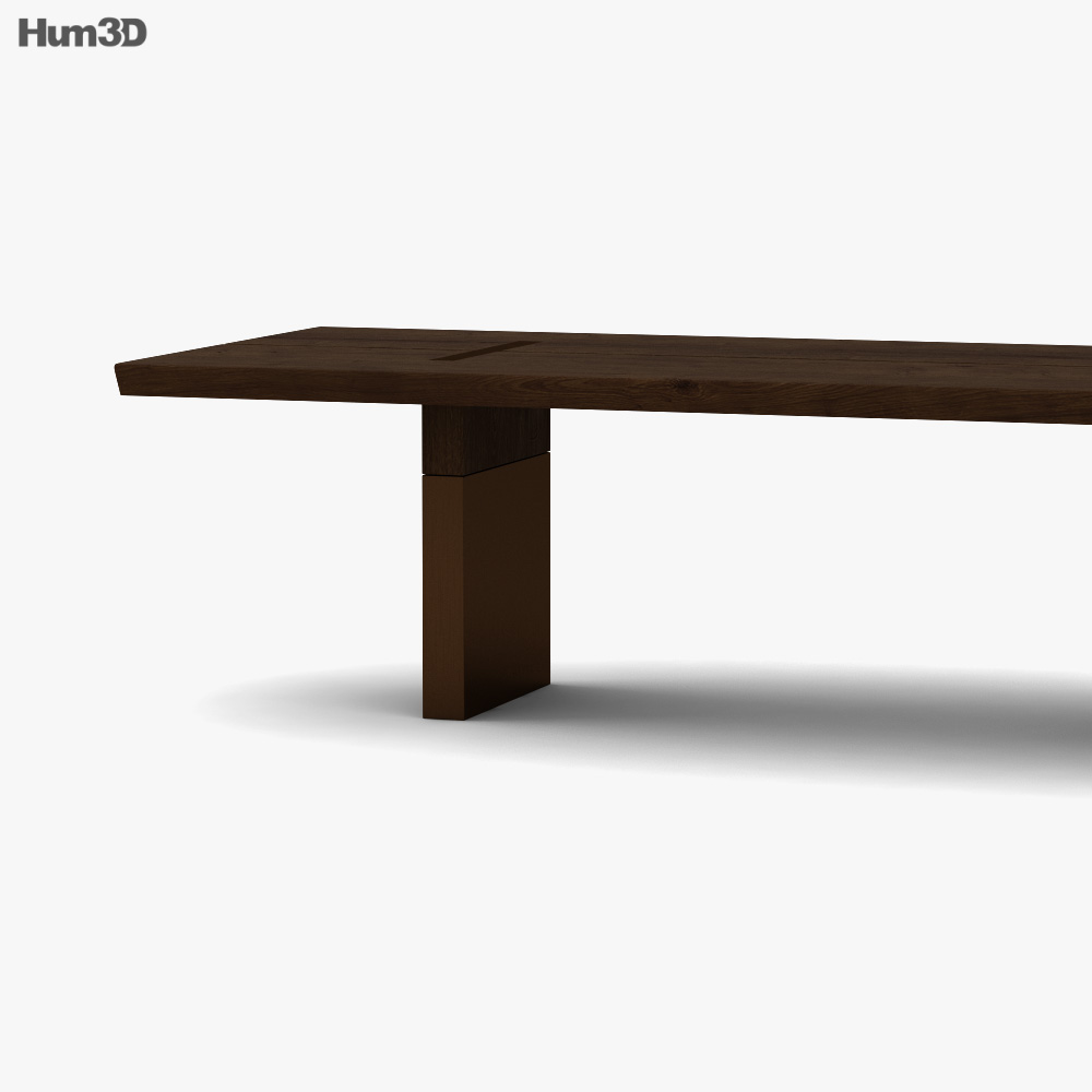 Holly Hunt Split Dining table 3D model - Download in MAX, OBJ, FBX, C4D