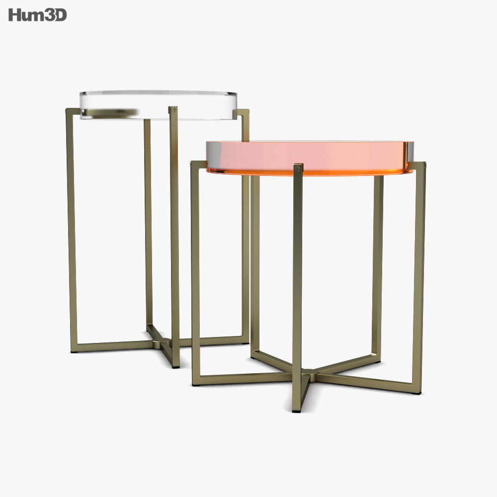 Holly Hunt Lens Table 3D model - Download in MAX, OBJ, FBX, C4D